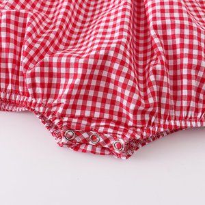 One Pieces | Minnie Mouse Baby Girls Smocked Embroidered Gingham Boutique Romper | Poshmark